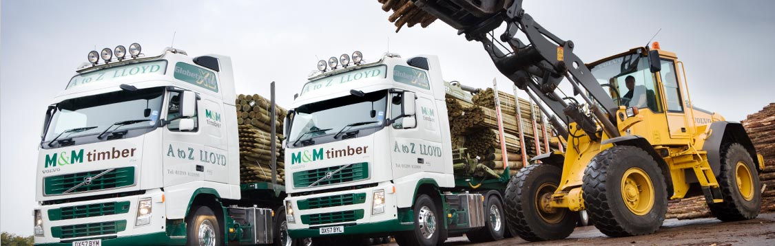 M&M Timber Machine Round Timber Photographs of machine round timber