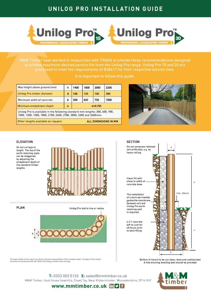 M&M Timber Unilog Pro Installation Guide 2023 - WEB - M&M Timber