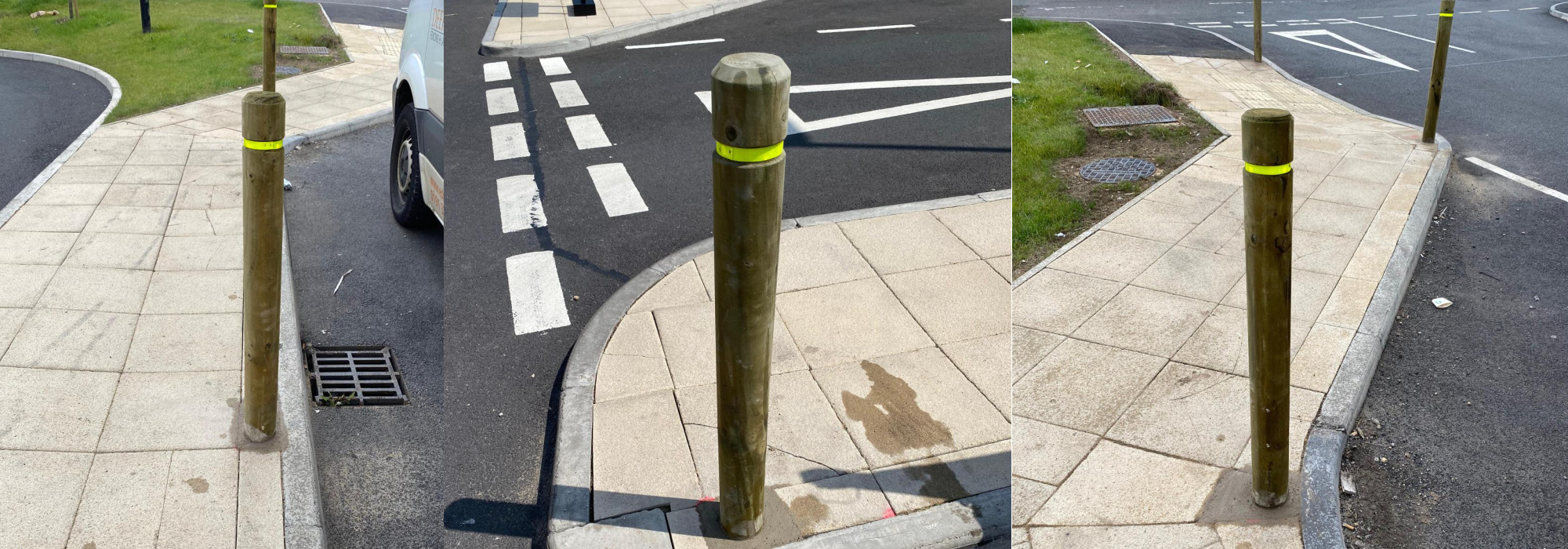 M&M Timber Bollards for Boundary Marking & Security